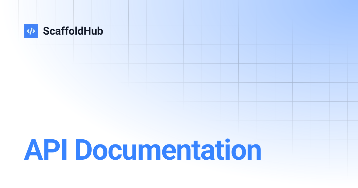 API Documentation | ScaffoldHub